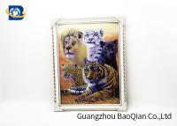 China Home Decor Picture 3D Animals Photos Tiger Wall Printing Flip Image 0.6MM Thickness for sale