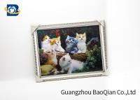China House Wall Printing 3D Lenticular Pictures Cute Cat / Panda Animal Flip Image for sale