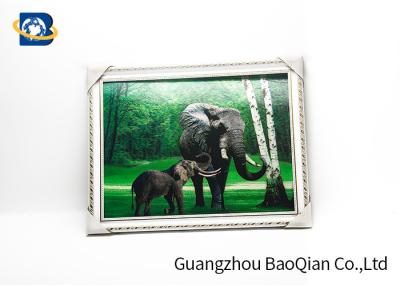 China Customized Size 3D Lenticular Pictures Animal Decorative Framed Picture for sale