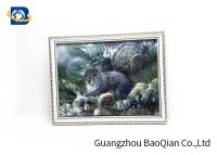 China Customized Size 3D Lenticular Pictures Animal Decorative Framed Picture for sale