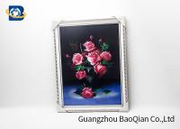 China PET / PP 3D Lenticular Pictures Printing Beauiful Flower Pattern For Home Decoration for sale