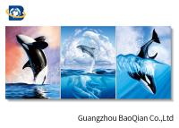 China Shark Ocean Animal Flipped Poster , 3D Changing Pictures Flipped Indoor Decor Art for sale