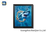 China Shark Ocean Animal Flipped Poster , 3D Changing Pictures Flipped Indoor Decor Art for sale
