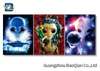 China Unique Design 3d Poster Pictures With White MDP Frame , 3d Flip Image for sale