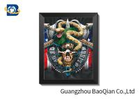 China Unique Design 3d Poster Pictures With White MDP Frame , 3d Flip Image for sale