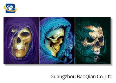 China Vivid Effect CMYK 3d Picture Of Cool Skull , 3d High Definition Free Sample Photo for sale
