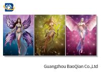 China Buatiful Girl / Animal Print Lenticular , 3D Lenticular Pictures Changing Printing for sale