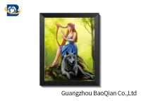 China Buatiful Girl / Animal Print Lenticular , 3D Lenticular Pictures Changing Printing for sale