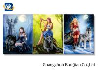China Buatiful Girl / Animal Print Lenticular , 3D Lenticular Pictures Changing Printing for sale