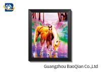 China 3D Wallpaper Lenticular Flip Animal Bird / Horse Picture 4 Colour 3D UV Printing for sale