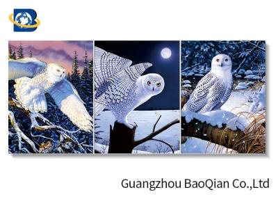 China 3D Wallpaper Lenticular Flip Animal Bird / Horse Picture 4 Colour 3D UV Printing for sale