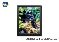 China 3d Wall Decor Picture With Tiger / Wolf , 3d Customized Flipped Photo for sale