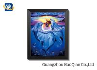China 3d Ocean Animal Pictures With Black Frame , 30*40 CM Size 3d Flipped Printing for sale