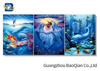 China 3d Ocean Animal Pictures With Black Frame , 30*40 CM Size 3d Flipped Printing for sale