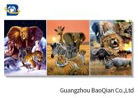 China High Definition 3D Animation Picture Chimpanzee Pattern Flipped Wall Decorative Photos for sale
