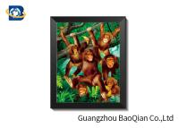 China High Definition 3D Animation Picture Chimpanzee Pattern Flipped Wall Decorative Photos for sale