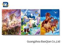 China Stock Horse Wall Decor Picture , PP / PET Material 3d Flipped Poster for sale