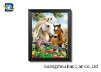 China Customized Christmas 3D Lenticular Pictures / Flip Effect Printed 3D Animals Photos for sale
