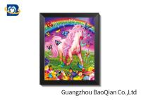 China Stock Horse Wall Decor Picture , PP / PET Material 3d Flipped Poster for sale
