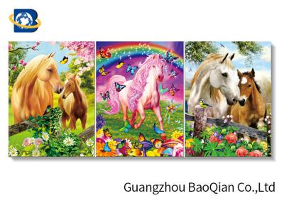 China Stock Horse Wall Decor Picture , PP / PET Material 3d Flipped Poster for sale