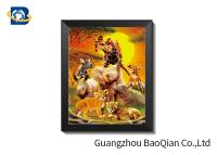 China Black Frame Lenticular Flip 3D Pringting Dinosaur / Elephent Image No Harm Material for sale