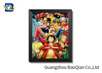 China Cartoon One Piece Picture For Wall Decoration , 3d Flip Changing Picture / Poster for sale