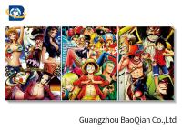 China Cartoon One Piece Picture For Wall Decoration , 3d Flip Changing Picture / Poster for sale