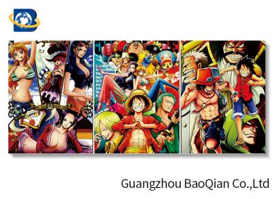 China Cartoon One Piece Picture For Wall Decoration , 3d Flip Changing Picture / Poster for sale