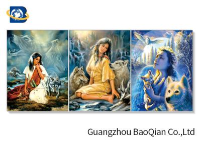 China 30x40cm Size 3d Lenticular Flipped Picture With Frame For Restaurant Decor for sale