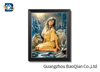 China 30x40cm Size 3d Lenticular Flipped Picture With Frame For Restaurant Decor for sale