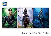 China Unique 3d Gift Lenticular 3d Framed Picture With Animal /  Beautiful Girl for sale