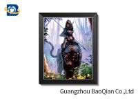 China Unique 3d Gift Lenticular 3d Framed Picture With Animal /  Beautiful Girl for sale