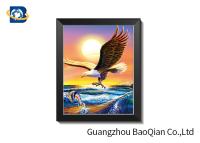 China 3d Animation 3d Pictures Natural Animation Of Flying Eagle For Indoor / Hotel Wall Poster for sale
