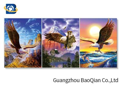China 3d Animation 3d Pictures Natural Animation Of Flying Eagle For Indoor / Hotel Wall Poster for sale