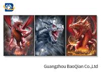 China Framed Art Lenticular 3D Poster Angry Animal Changing Picture Home Decoration for sale