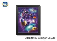China Custom Lenticular Flip 3D Picture Framed Ocean / Wild Animal Image Indoor Decor for sale
