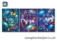 China Custom Lenticular Flip 3D Picture Framed Ocean / Wild Animal Image Indoor Decor for sale