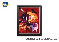 China Framed wall art Favorites , 3d Lenticular Flipped Animal Picture For Indoor Decor for sale