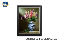 China Waterproof 3D Wallpaper Image Flip Effect Beautiful Flower For Home Decoration for sale