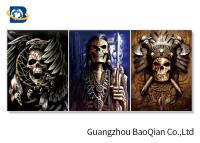China Picture With Playing Skull , Flippped Changing Lenticular 3d Image for sale
