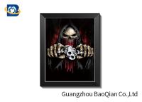 China Flipped Customized 3D Framed Picture Of Animation Cool Skeleton For Indoor Decoration for sale