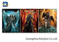 China Creative Designer Skull 3D Picture For Wall Decor , Flipped Changing Lenticular Poster for sale