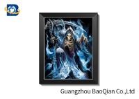 China Creative Designer Skull 3D Picture For Wall Decor , Flipped Changing Lenticular Poster for sale