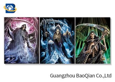 China Creative Designer Skull 3D Picture For Wall Decor , Flipped Changing Lenticular Poster for sale