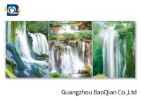 China Customized Traditional Scenery 3d Flip Art Photo with Waterfall For Wall Decoration for sale