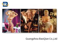 China 3D Flipped Wall Decorative Photos With Sexy Naked Beautiful Girl for sale
