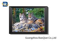 China Wolf 5D Lenticular Picture , 3D Deep Effect Lenticular Image Printing for sale