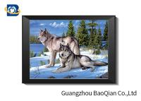 China Wolf 5D Lenticular Picture , 3D Deep Effect Lenticular Image Printing for sale