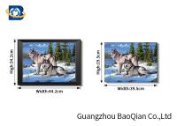 China Wolf 5D Lenticular Picture , 3D Deep Effect Lenticular Image Printing for sale