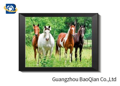China 0.6 MM Custom Size 3D Horse Pictures For Adverting / Decoration Three Filps for sale
